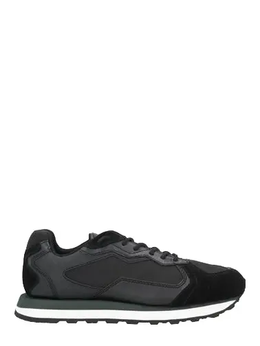 Armani Exchange Low-top Sneakers With Lace-up Closure - Black