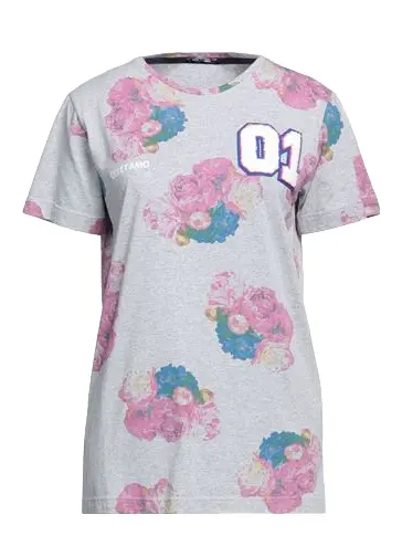 ODI ET AMO Floral-print Cotton T-shirt - Grey