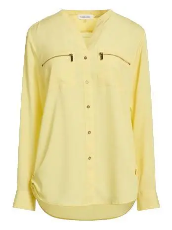 Calvin Klein Shirt With Brand Logo - Yellow