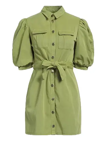 Relish Mini Shirt Dress - Green