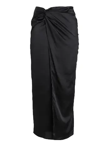 Topshop Maxi Wrap Skirt - Black