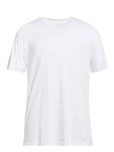 BIKKEMBERGS T-shirt Size Cotton, Elastane, Polyester - White