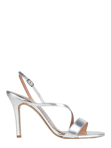 BIANCA DI Soft Leather Sandals - Silver