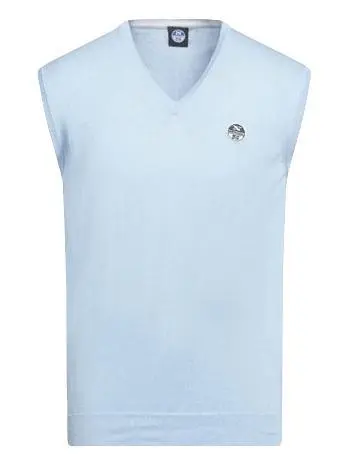 NORTH SAILS Cotton Sleeveless Sweater - Light Blue