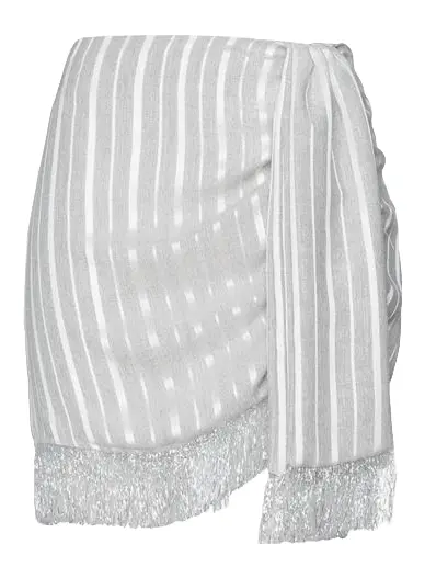 MARC ELLIS Mini Striped Skirt - Grey