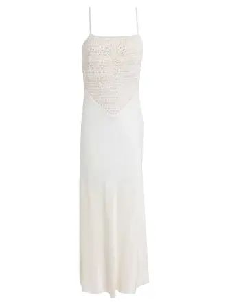 Topshop Maxi Slip Dress - White