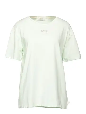 YES ZEE BY ESSENZA T-shirt In Light Cotton With Appliqués - Green