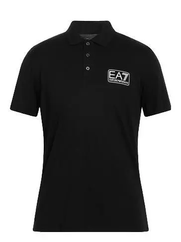 EA7 Polo Shirt Size Cotton, Resin - Black