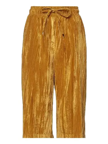 SOUVENIR Straight-leg Cropped Pants - Yellow