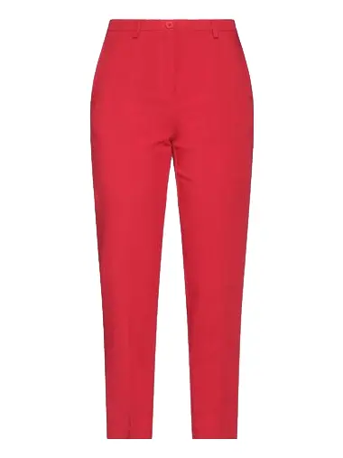 VICOLO Tapered Solid Color Pants - Red