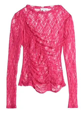 Topshop Lace Top - Pink