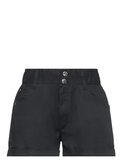 YES ZEE BY ESSENZA High-waisted Twill Shorts - Black