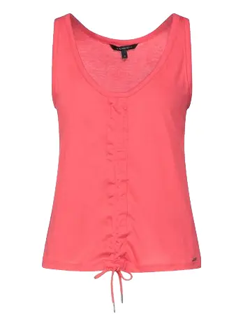 Armani Exchange Top In Cotton And Modal - Red