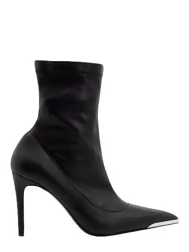 8 BY YOOX Pointy-detail Stretch Ankle Boots - Black