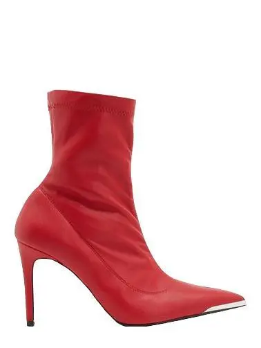 8 BY YOOX Pointy-detail Stretch Ankle Boots - Red