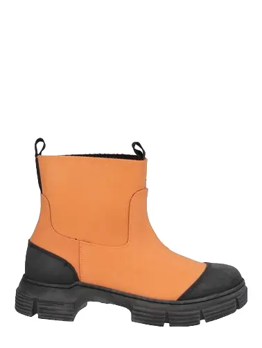 GANNI Ankle Boots Recycled Rubber - Mandarin
