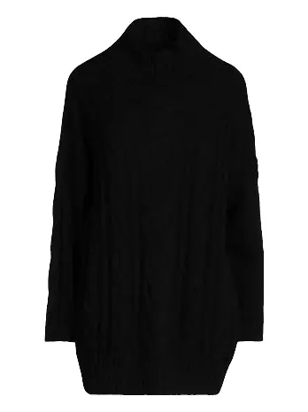 ANGELA MELE MILANO Turtleneck Knit Top - Black