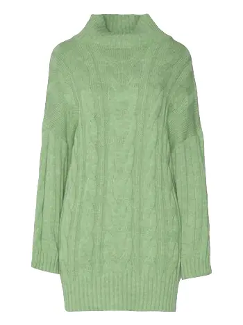 ANGELA MELE MILANO Turtleneck Knit Top - Green