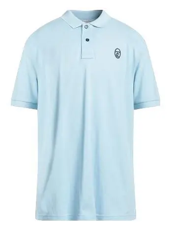 TRUSSARDI Polo Shirt Size Cotton - Blue