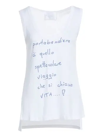 ELISA CAVALETTI BY DANIELA DALLAVALLE Elisa Cavaletti Sleeveless Tank Top - White