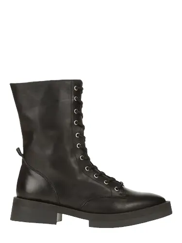Steve Madden Leather Ankle Boots - Black