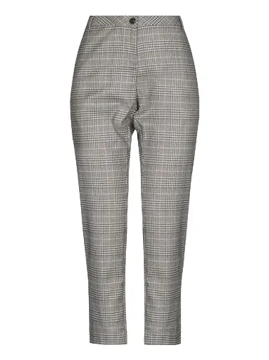 NO SECRETS Tapered Glen Plaid Pants - Beige