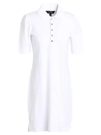 Ralph Lauren Collared Mini Shift Dress - White