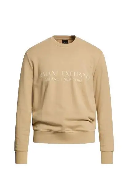 Armani Exchange Cotton-elastane Sweatshirt - Beige