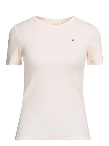 Champion T-shirt In Light Cotton And Polyester - Pink