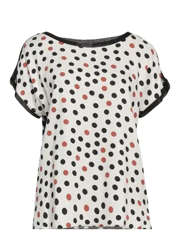 DIANA GALLESI Polka-dot Crepe Top - White