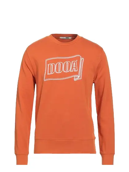 DOOA Cotton Sweatshirt With Logo - Orange