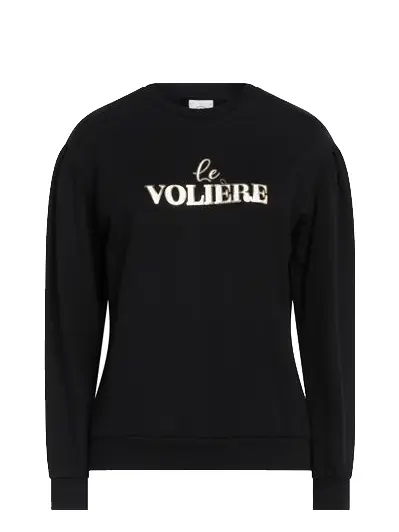 LE VOLIÈRE Fleece Sweatshirt - Black