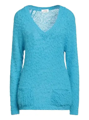 OTTOD'AME Knitted V-neck Sweater - Blue