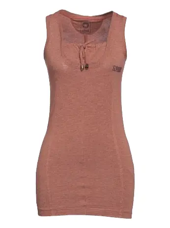 CIESSE PIUMINI Tank Top With Laces - Brown