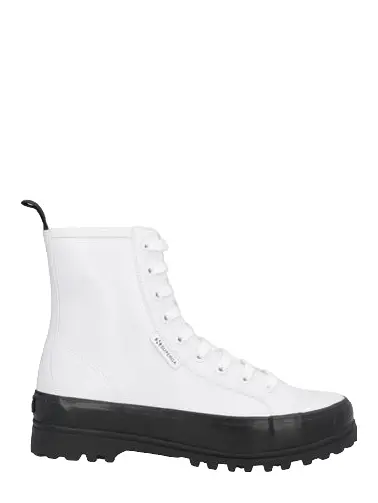 Superga Ankle Combat Boots - White