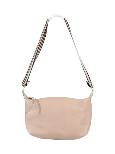 ANITA BILARDI Shoulder Bag With Leather Detailing - Beige
