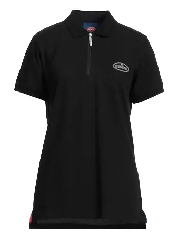 BUGATTI Polo Shirt In Cotton And Elastane - Black