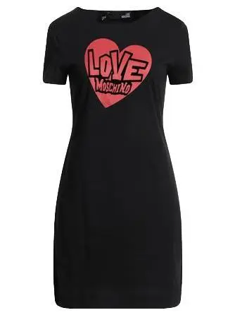 Moschino Mini Cotton T-shirt Dress - Black