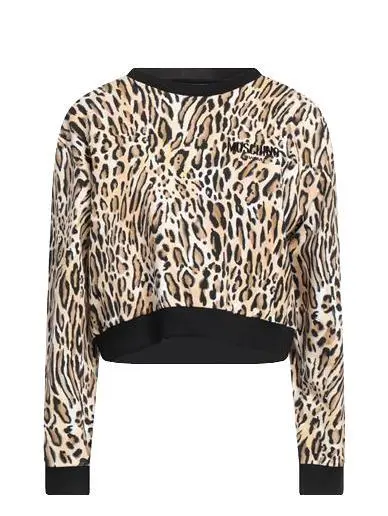 Moschino Sweatshirt With Leopard Print - Beige