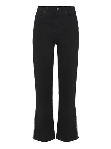 7 For All Mankind Jeans In Cotton And Elastane - Black