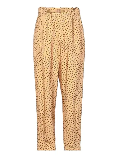WHITE SAND Tapered Polka-dot Pants - Yellow