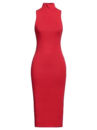 MANGANO Midi Bodycon Dress - Red