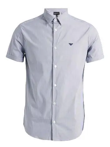 Emporio Armani Shirt Size Cotton, Polyamide, Elastane - Blue