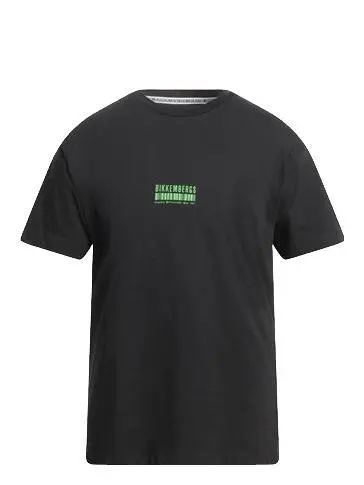 BIKKEMBERGS T-shirt Size Cotton, Elastane - Black