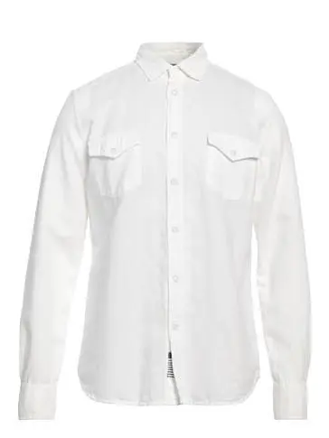 HANDPICKED Shirt Size Cotton, Linen - White