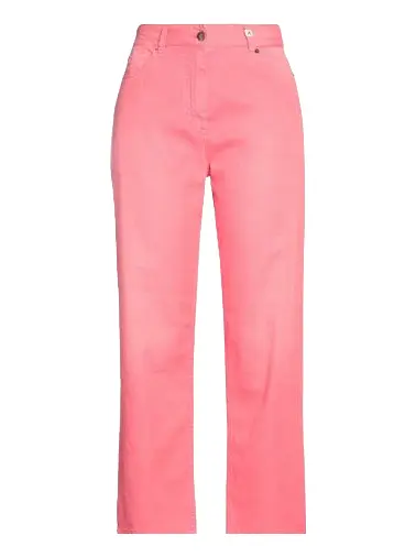 MYTHS Plain Weave Regular Fit Trousers - Magenta