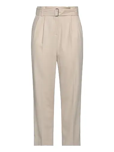 SFIZIO STUDIO Flannel Herringbone Pants - Beige