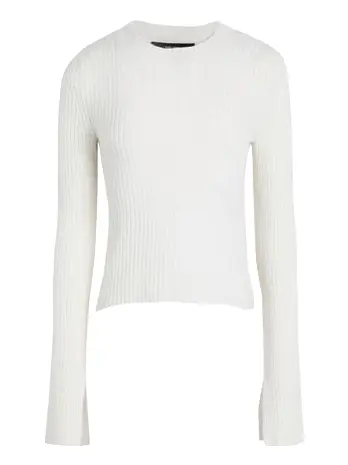 Vero Moda Knitted Ribbed Crewneck Sweater - Ivory