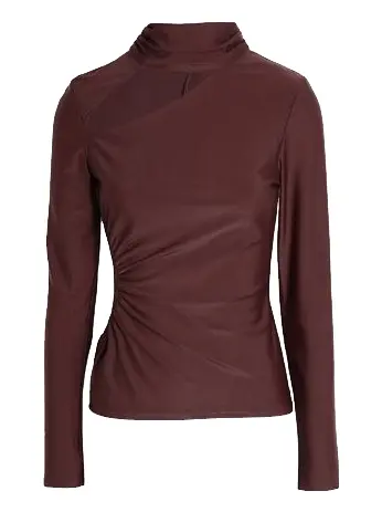 Topshop Turtleneck T-shirt - Brown