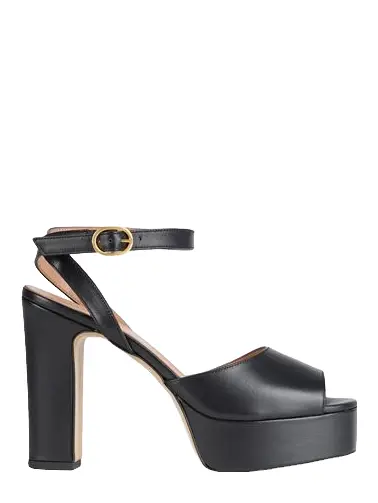 BIANCA DI Leather Sandals - Black